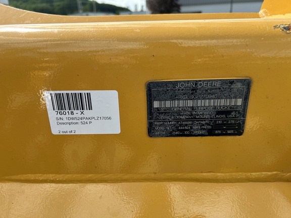 2023 John Deere 524 P - Wheel Loaders - Springfield, IL