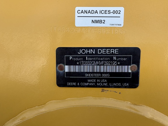 2021 John Deere 332G - Skid Steer Loaders - Woodstock, NB